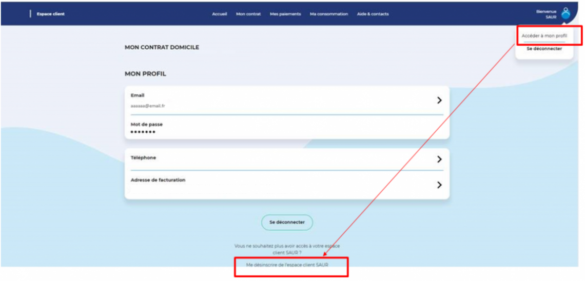 Comment effectuer des modifications ou accéder à mon Espace Client ? | SBAA