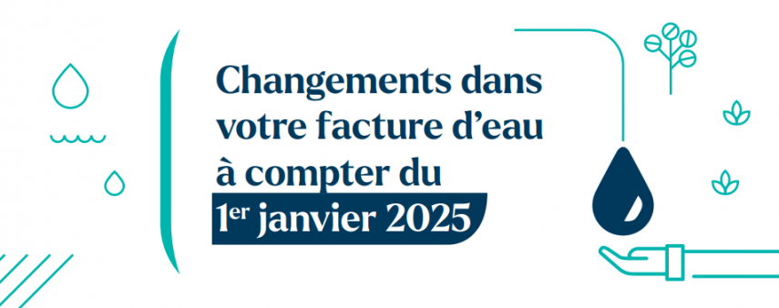 Changements dans vos factures d’eau à partir du 1er janvier 2025 | SBAA